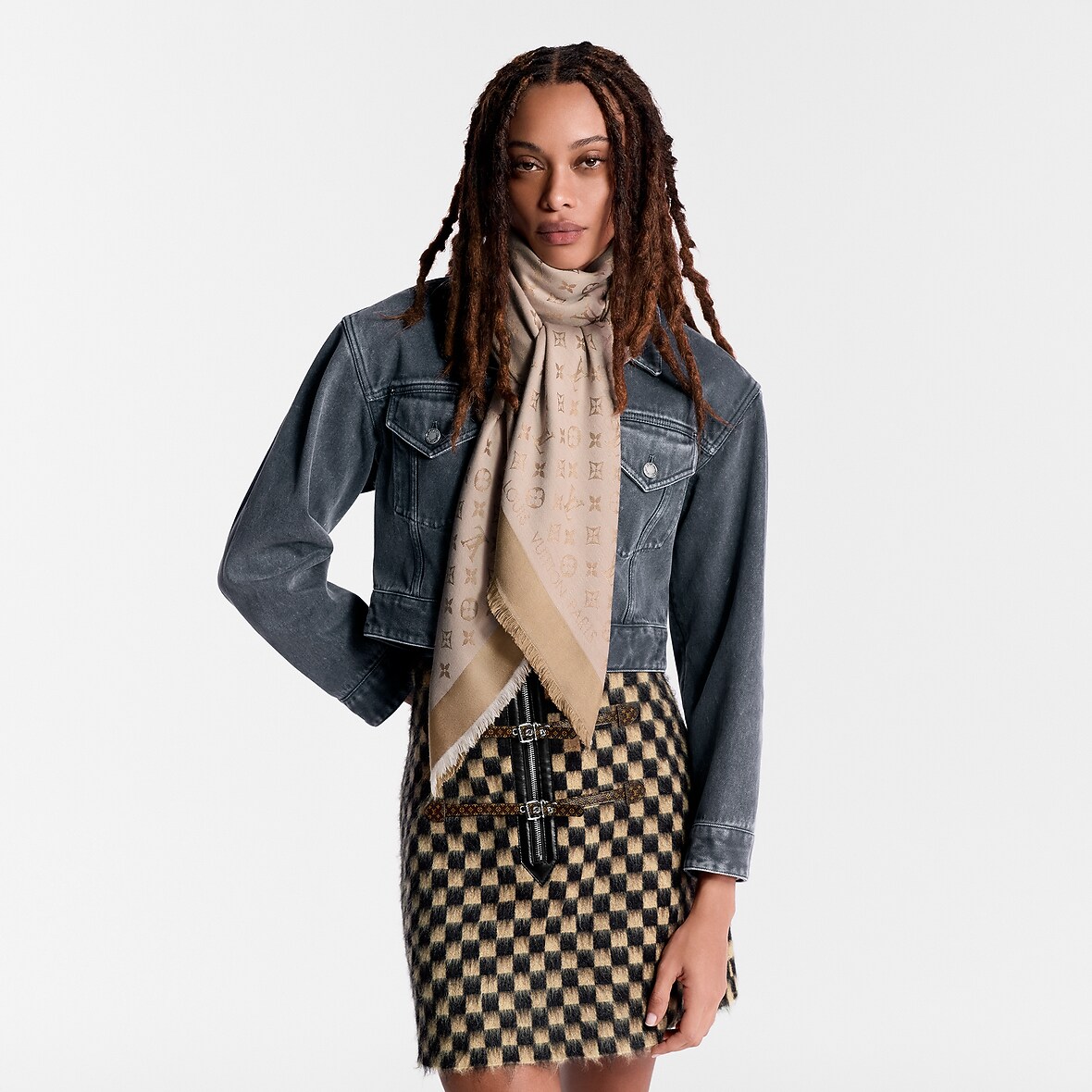 Monogram Denim Shawl . - Accessories | LOUIS VUITTON